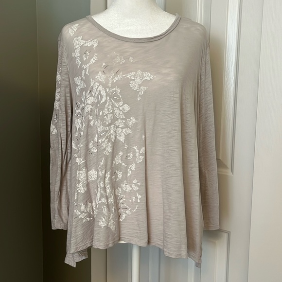 Anthropologie | Tops | Anthropologie Tla Lightweight 34 Sleeve T Shirt ...